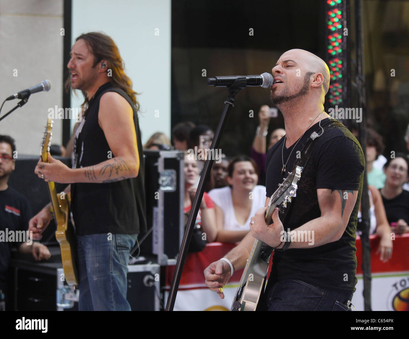Chris Daughtry on stage for NBC Today Show Concert with Daughtry ...