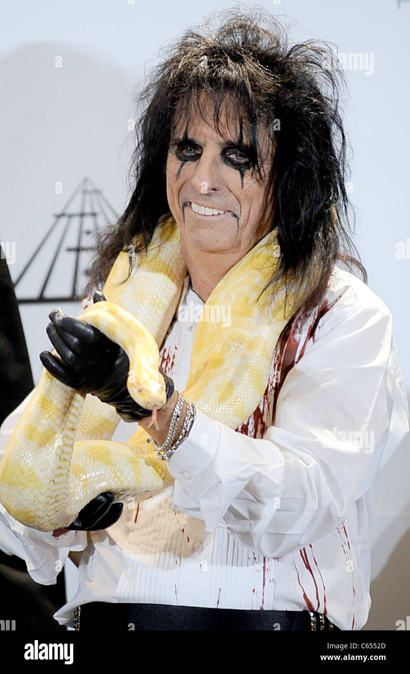 Alice Cooper at arrivals for 2011 Rock and Roll Hall of Fame Induction ...