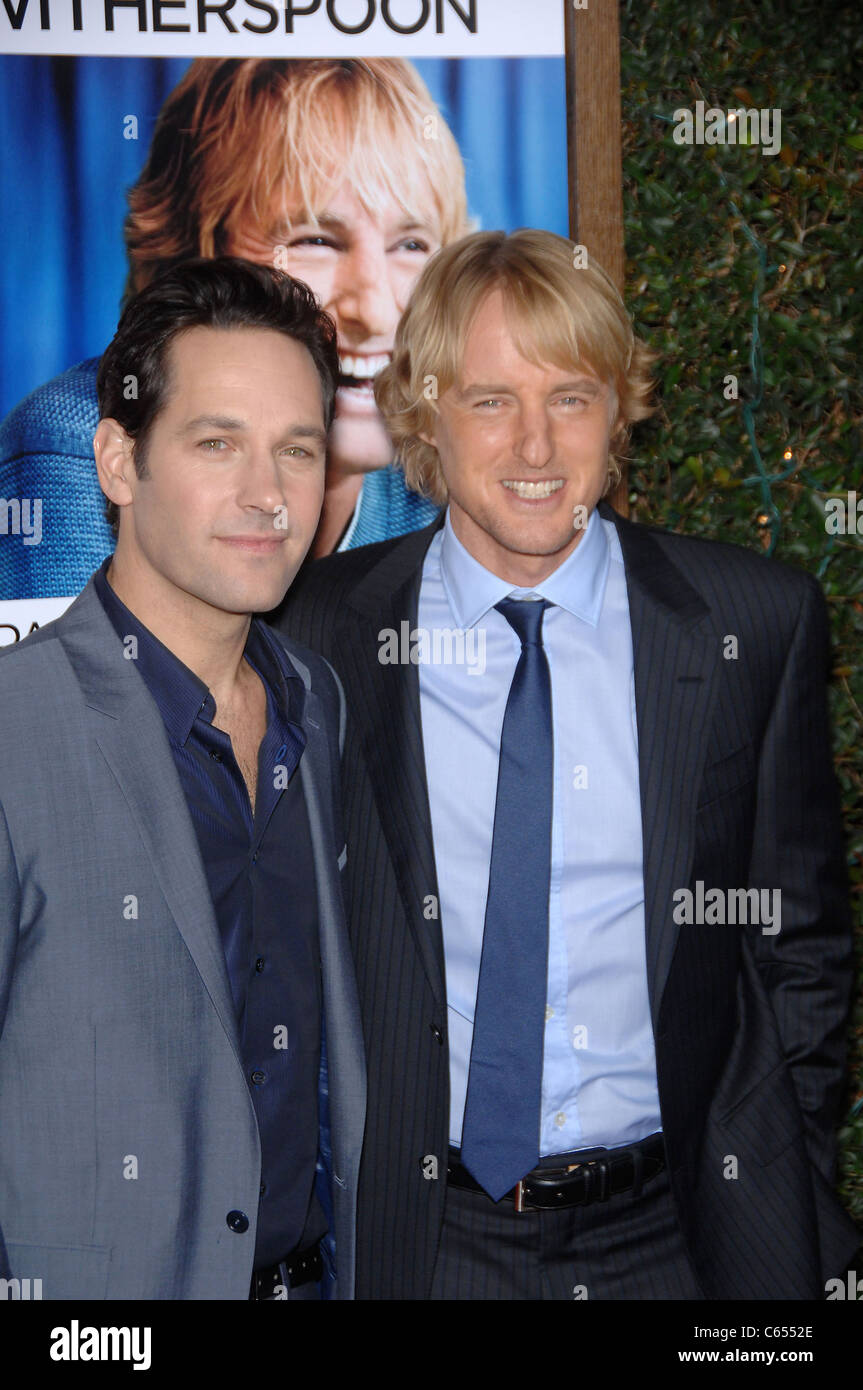 Paul Rudd, Owen Wilson at arrivals for HOW DO YOU KNOW Premiere ...