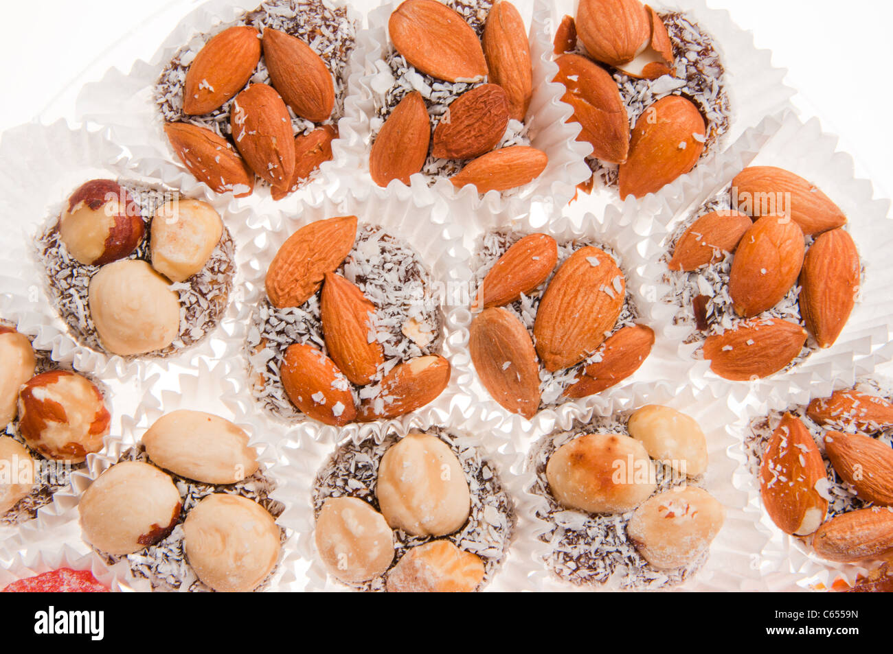 Variety of sweets turkish Delight - the famous sweet food Stock Photo ...