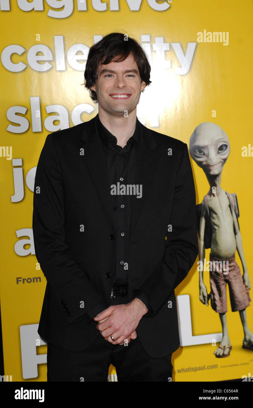 Bill Hader at arrivals for PAUL Premiere, Grauman's Chinese Theatre ...