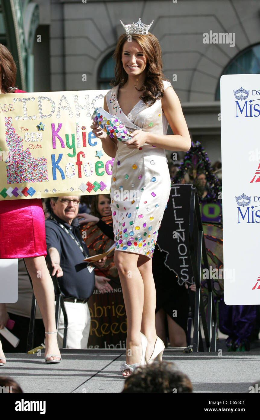 Miss Idaho, Kylie Kofoed at a public appearance for The Miss America ...