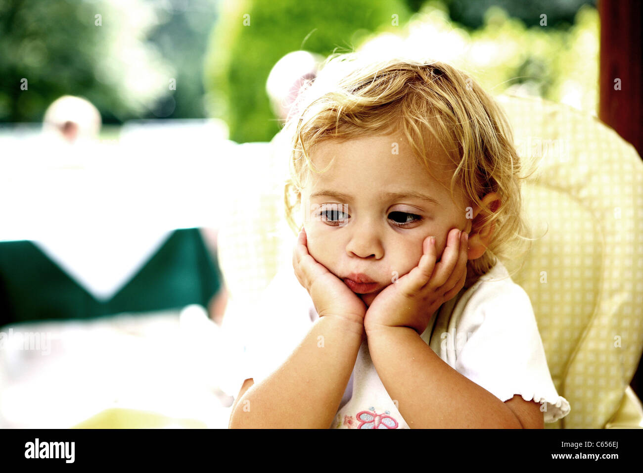 Bored Young Girl. Model Released Stock Photo - Alamy