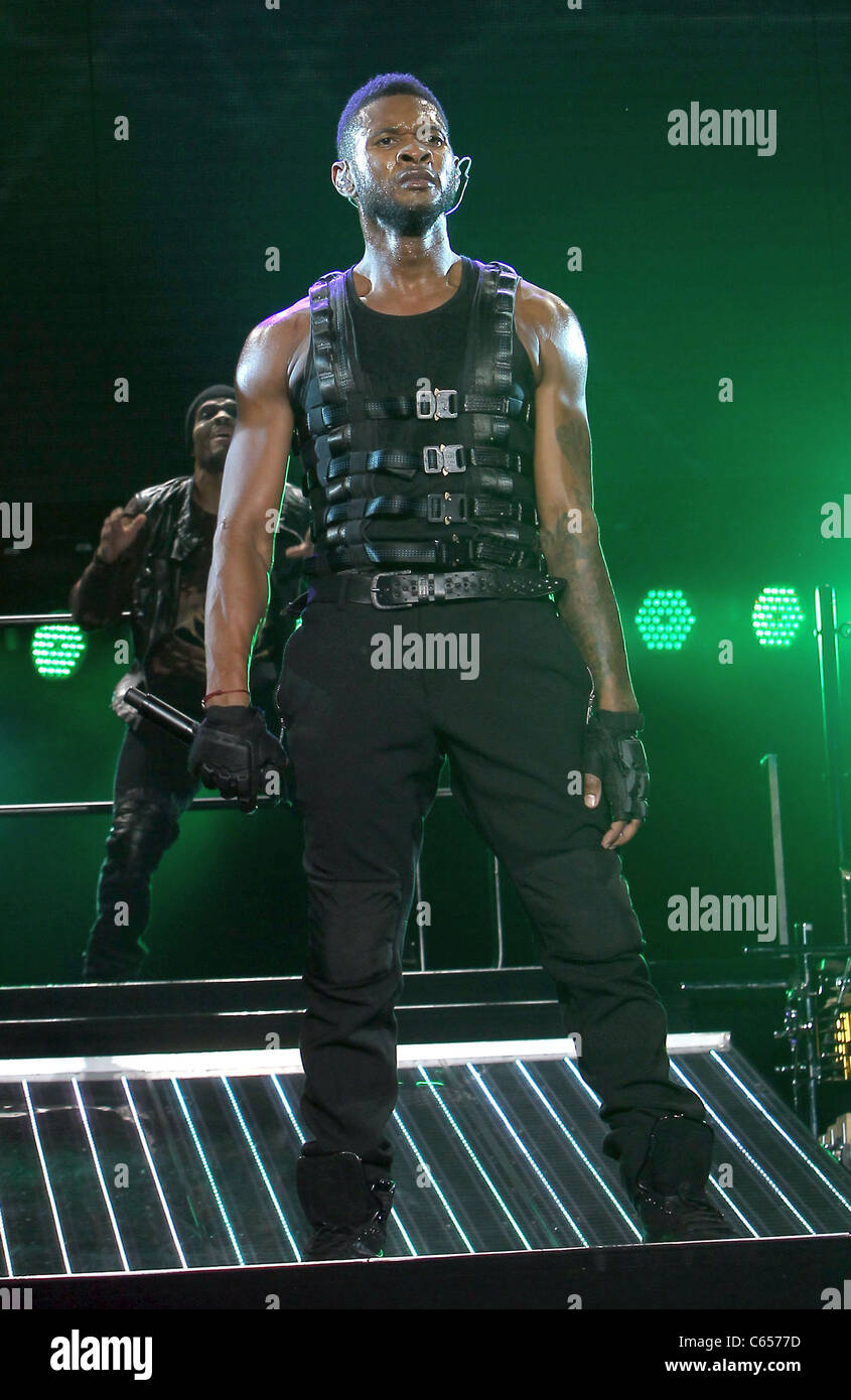 Usher on stage for Usher in the OMG Tour, Mandalay Bay Events Center ...