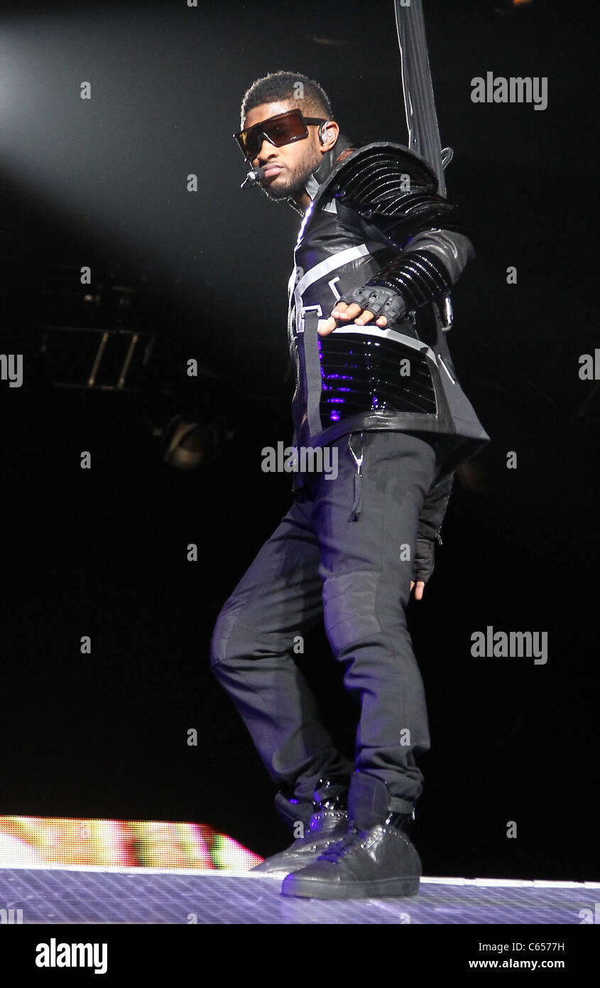 Usher on stage for Usher in the OMG Tour, Mandalay Bay Events Center ...