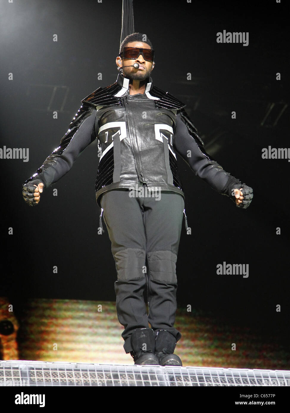 Usher on stage for Usher in the OMG Tour, Mandalay Bay Events Center ...