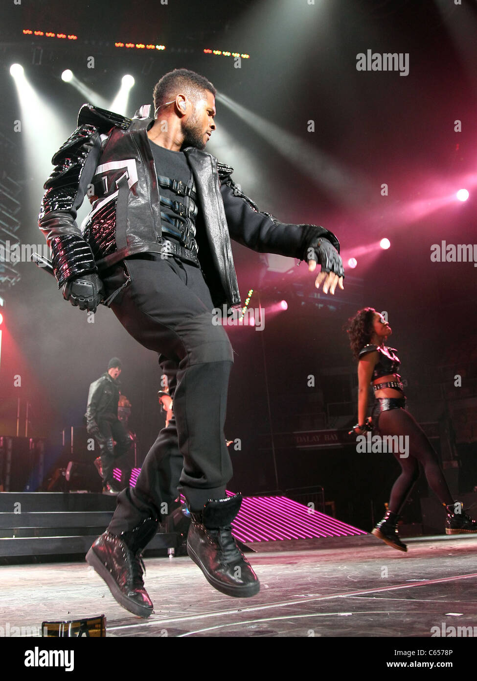 Usher on stage for Usher in the OMG Tour, Mandalay Bay Events Center ...