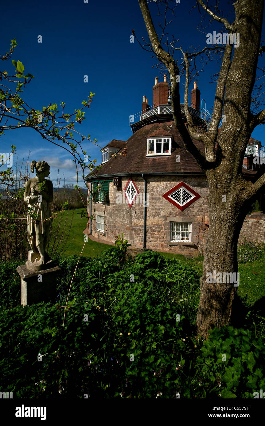 A la Ronde Exmouth Devon UK National Trust Property Sixteen-sided House ...