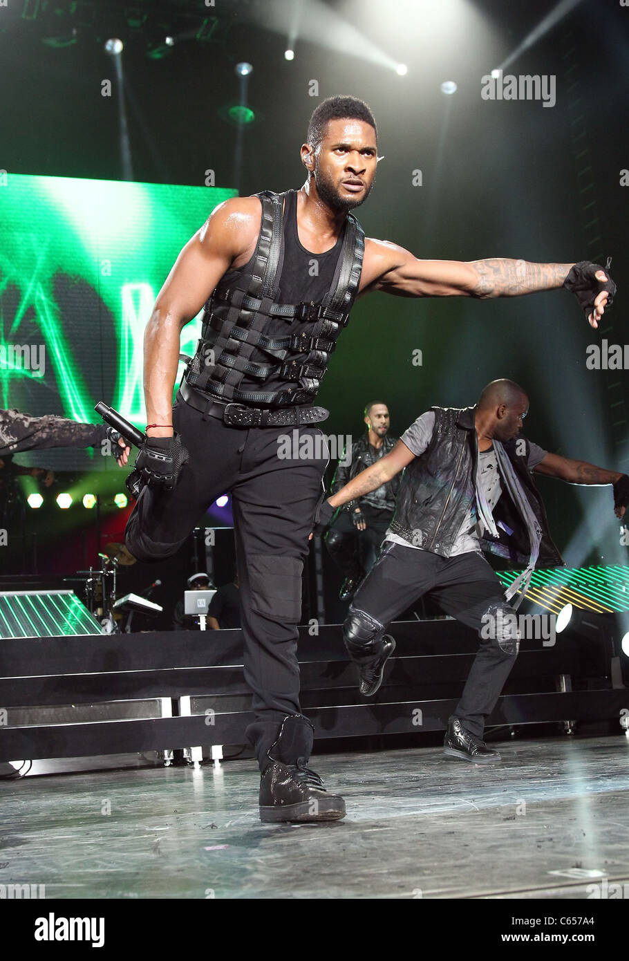 Usher on stage for Usher in the OMG Tour, Mandalay Bay Events Center ...
