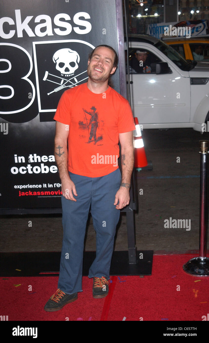 Chris Pontius at arrivals for Jackass 3D Premiere, Grauman's Chinese ...