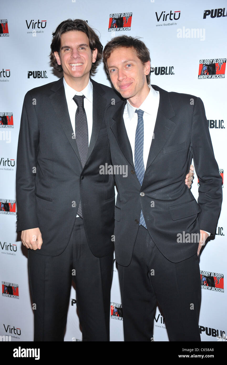 Alex Timbers, Michael Friedman at the after-party for BLOODY BLOODY ...