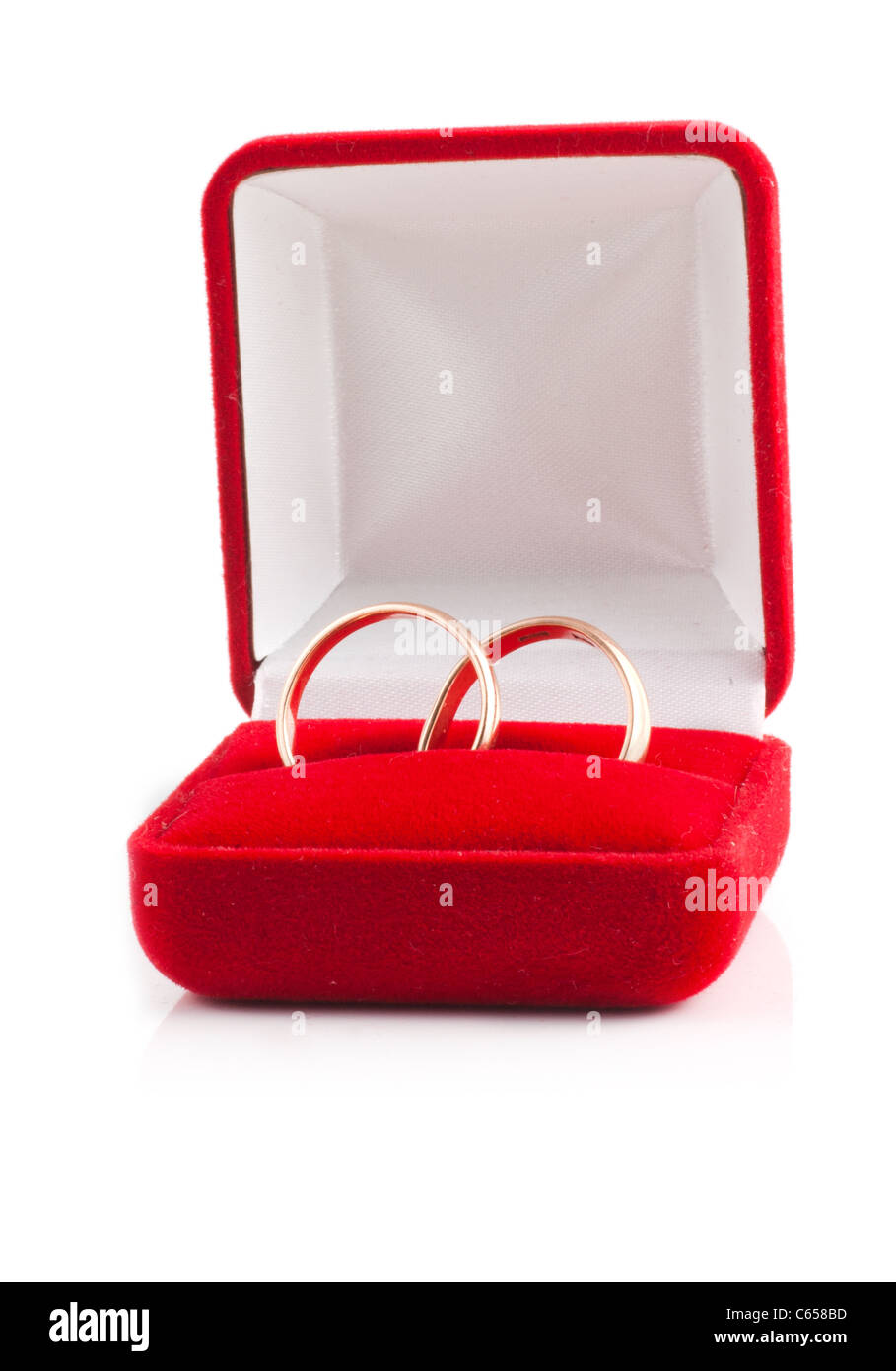 Two red rings Cut Out Stock Images & Pictures - Alamy