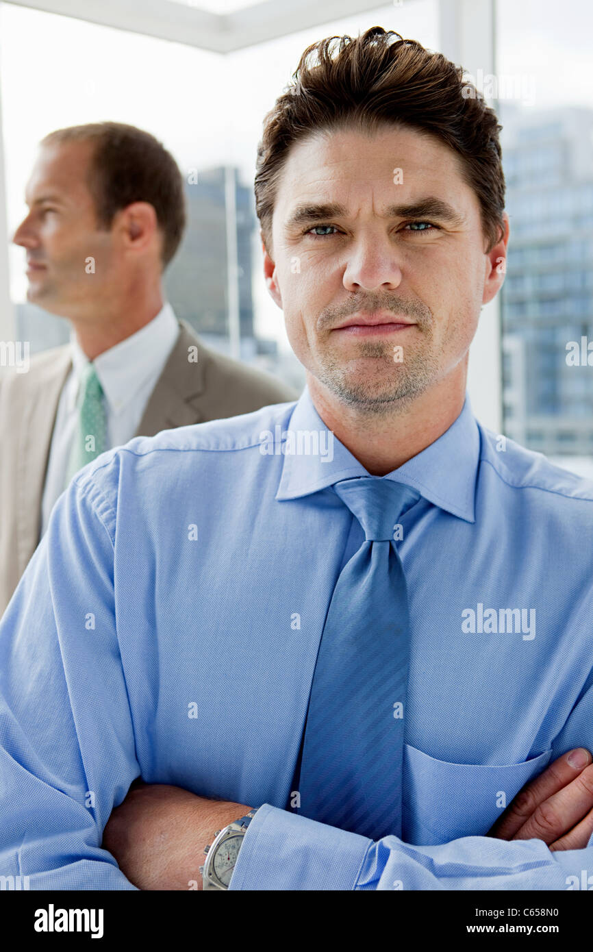 Two businessmen in office, portrait Stock Photo - Alamy