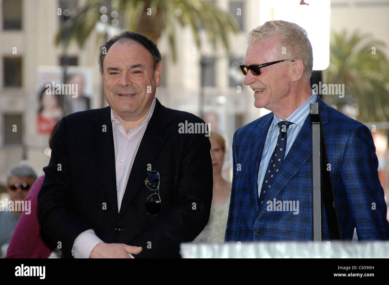 Gil Schwartz, Bill Geist at the induction ceremony for Star on the ...