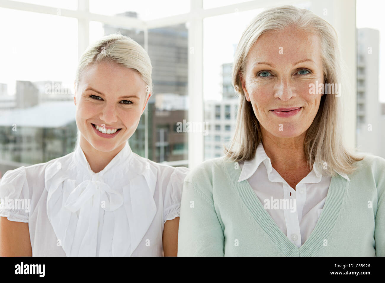 Two businesswomen in office, portrait Stock Photo - Alamy
