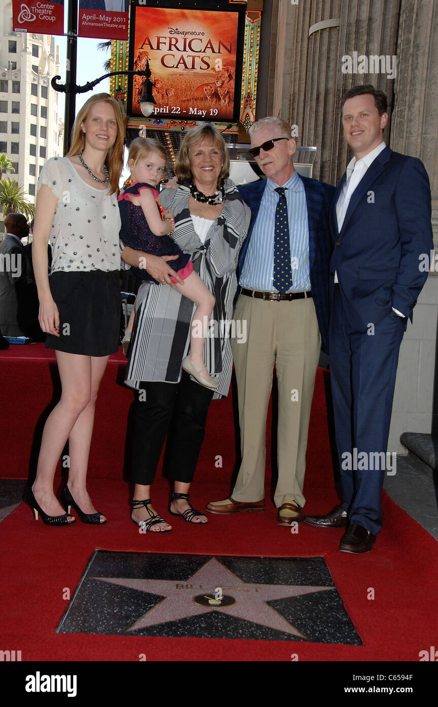 Bill Geist, Family at the induction ceremony for Star on the Hollywood ...