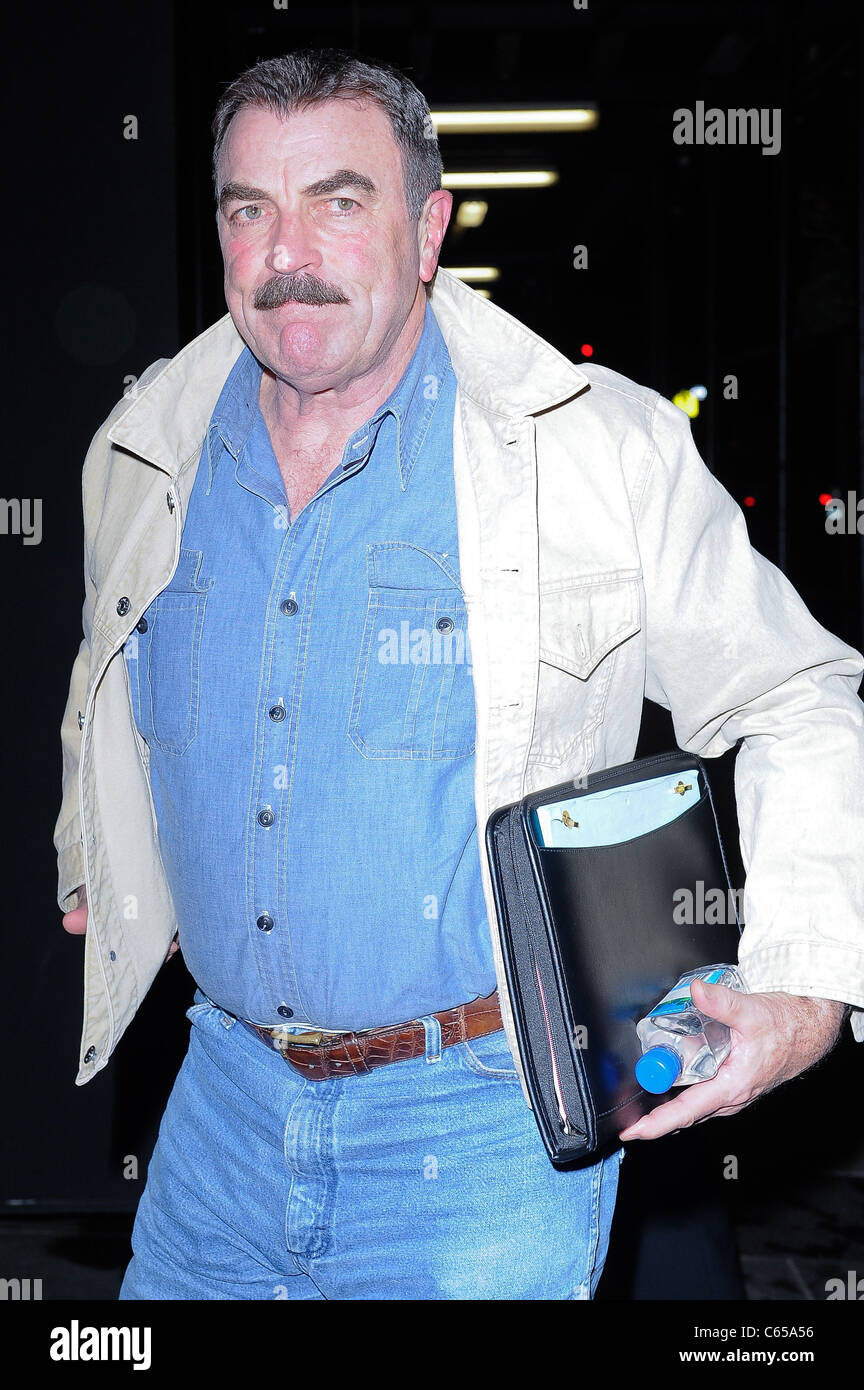 Tom Selleck, enters his Upper East Side hotel out and about for ...