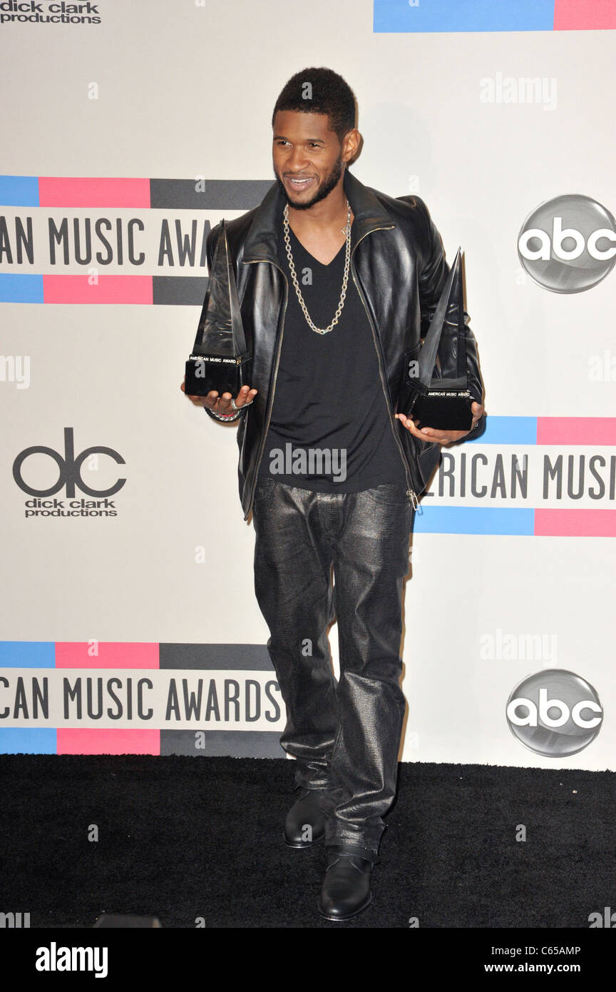Usher in the press room for The 37th Annual American Music Awards (2010 ...