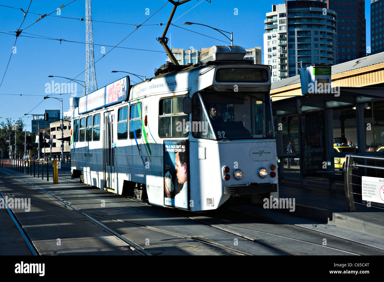 A Melbourne Tram Operated by The Yarra Trams Company in the City a ...