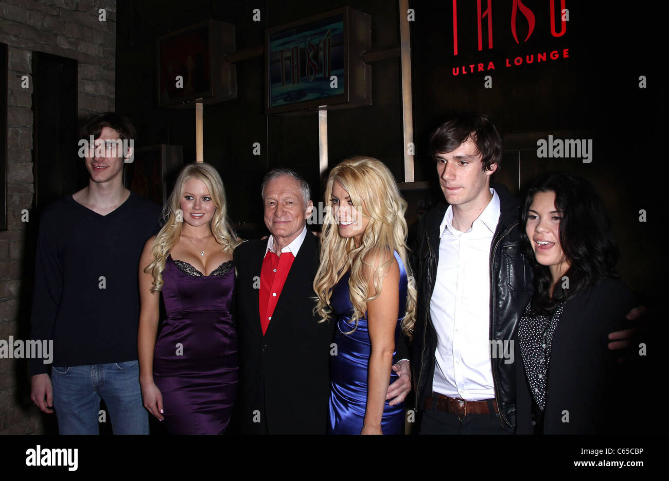 Marston Hefner, Anna Berglund, Hugh Hefner, Crystal Harris, Cooper ...