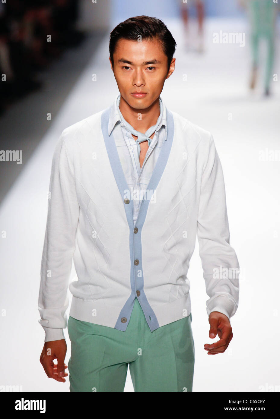 Runway model in attendance for Perry Ellis Spring/Summer 2011 Fashion ...