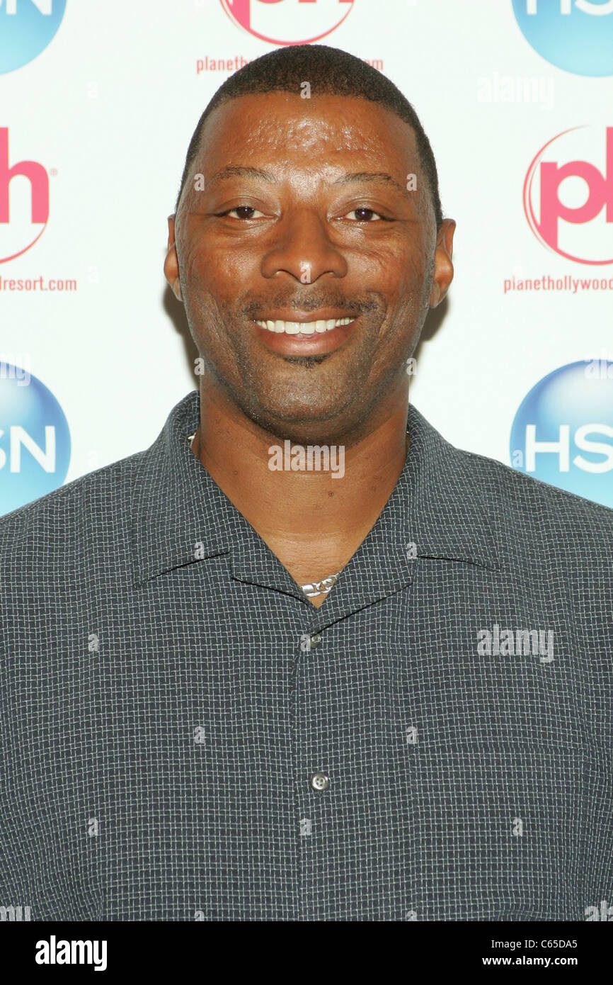 Carl Banks at a public appearance for Home Shopping Network (HSN ...
