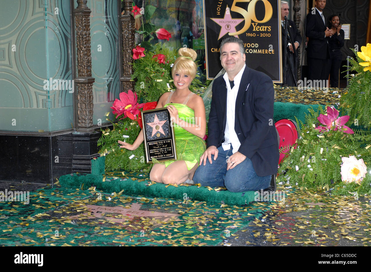 Tinker Bell, Bradley Raymond at the induction ceremony for Star on the ...