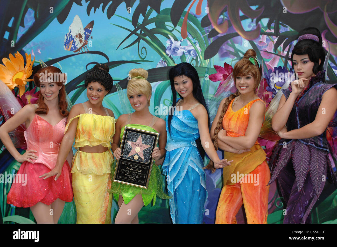 Tinker Bell, Fairies at the induction ceremony for Star on the ...