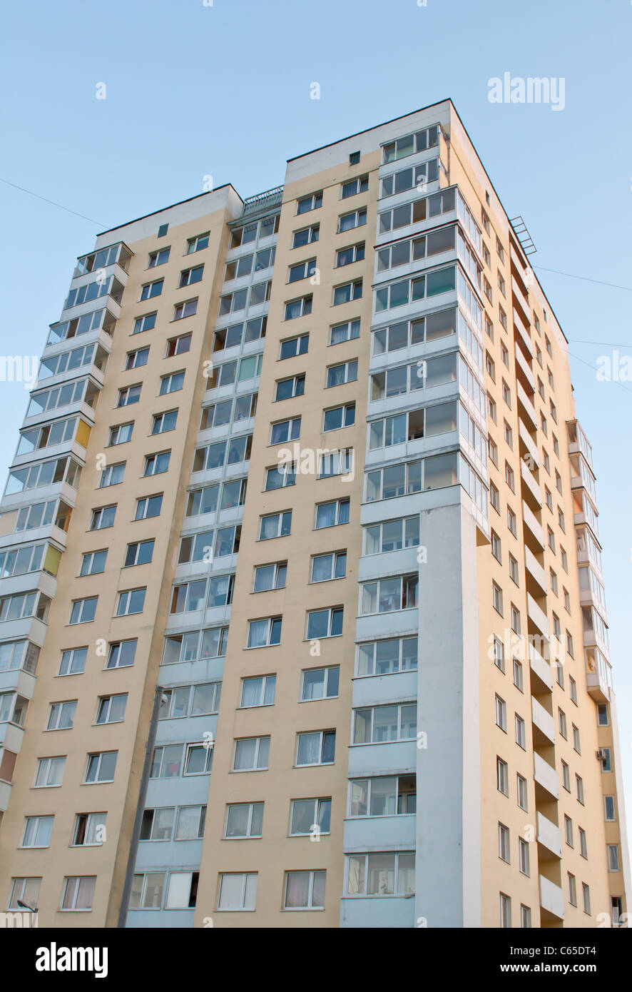 High resolution image. Facade of the modern high house Stock Photo - Alamy