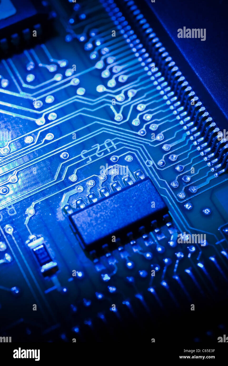 Circuit board, close up Stock Photo - Alamy