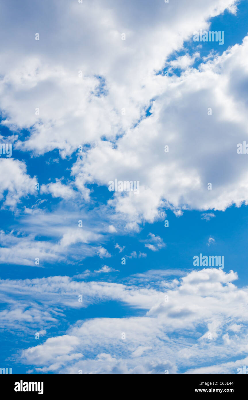 background abstract: blue sky and clouds Stock Photo - Alamy