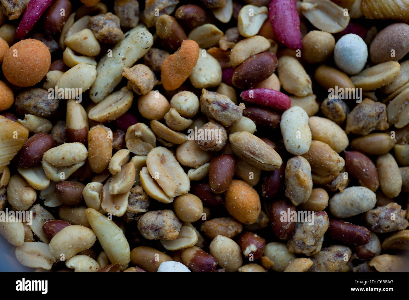 Close-up of nuts and raisins Stock Photo - Alamy