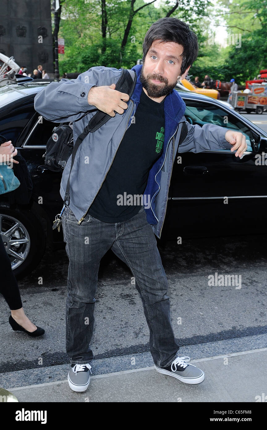 Joshua Gomez, enters a Midtown Manhattan hotel out and about for ...