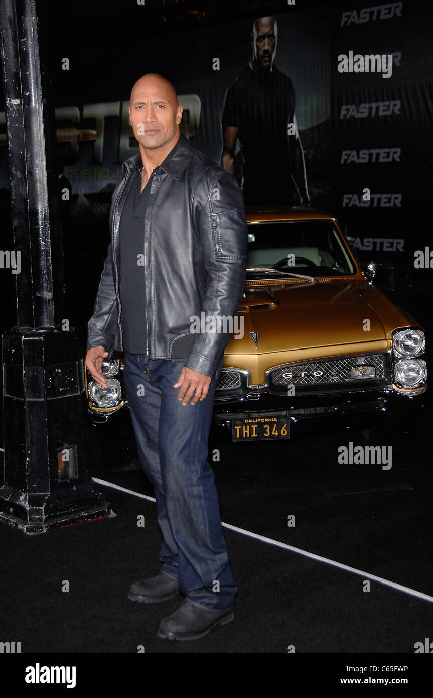 Dwayne Johnson at arrivals for FASTER Premiere, Grauman's Chinese ...