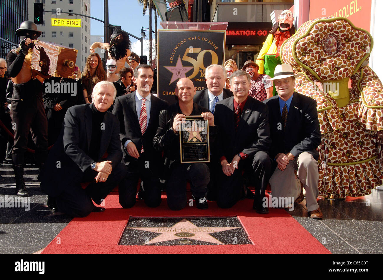 James Cameron, Eric Garcetti, Guy Laliberte, Tom LaBonge, Leron Gubler ...