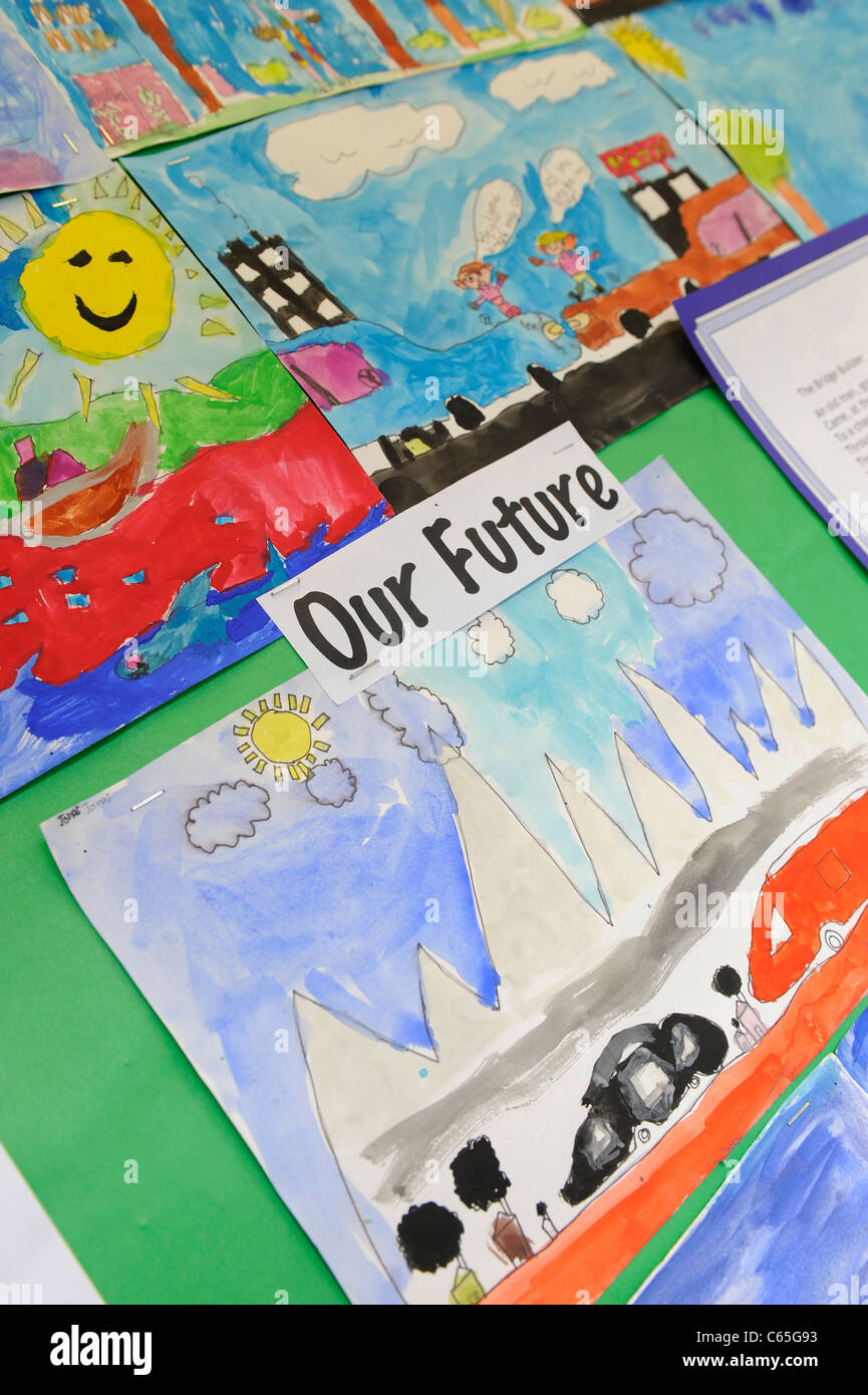 Children's paintings "Our Future Stock Photo - Alamy