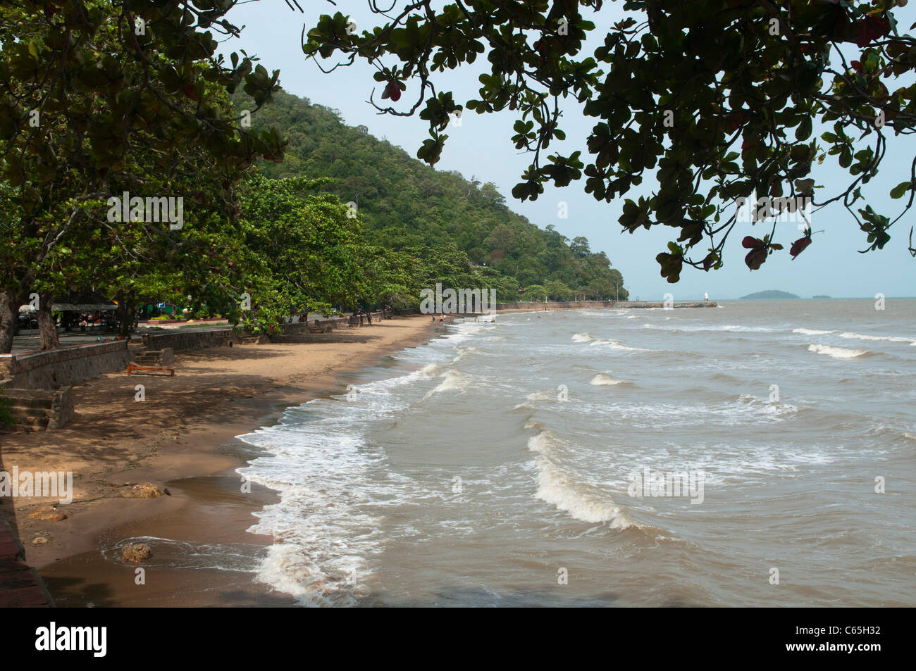 quiet beach scenery, Kep, Cambodia Stock Photo - Alamy