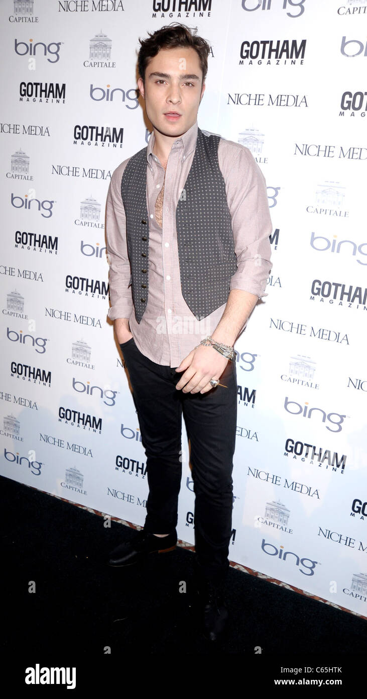 Ed Westwick at arrivals for Gotham Magazine 10th Annual Gala, Capitale ...