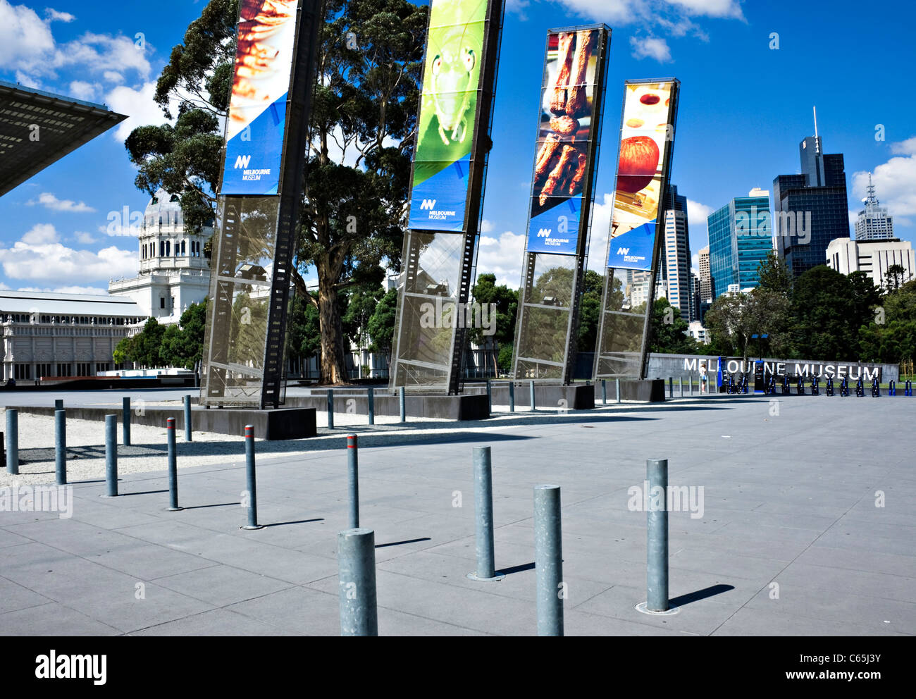 Banners and Posters Advertising the Melbourne Museum in Carlton Gardens ...