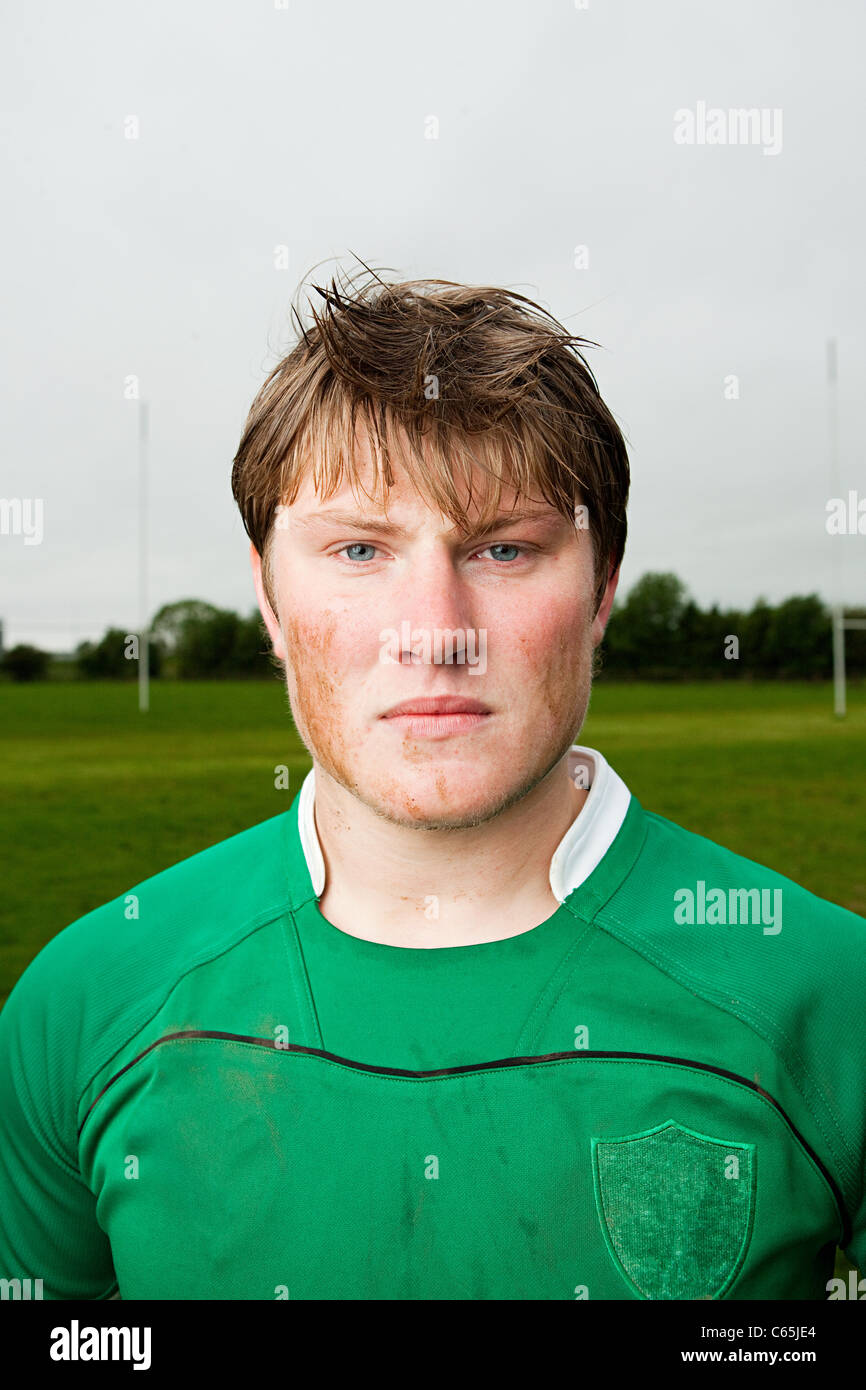 Portrait of a rugby player Stock Photo - Alamy