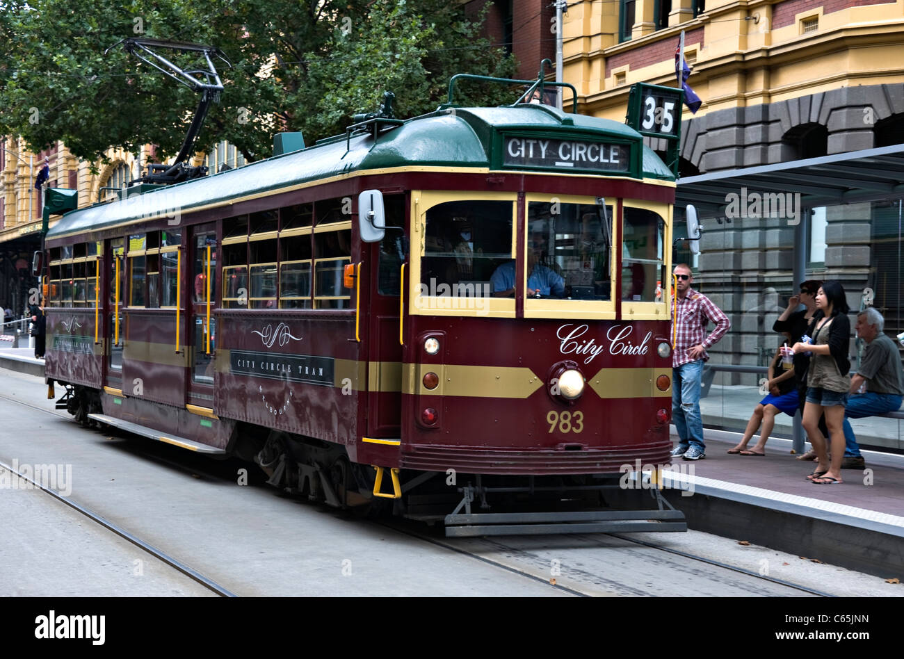 A Melbourne Tram Operated by The Yarra Trams Company in the City a ...