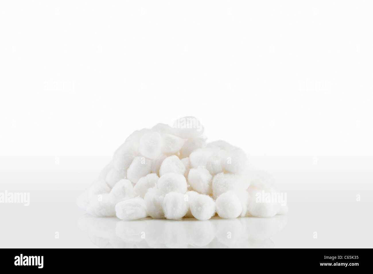 Stack of cotton wool balls Stock Photo - Alamy