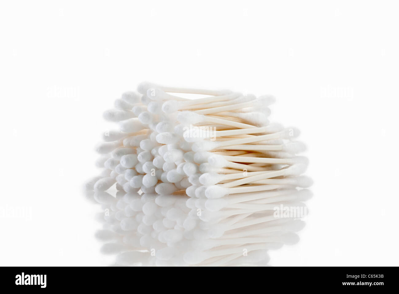 Stack of cotton wool buds Stock Photo - Alamy