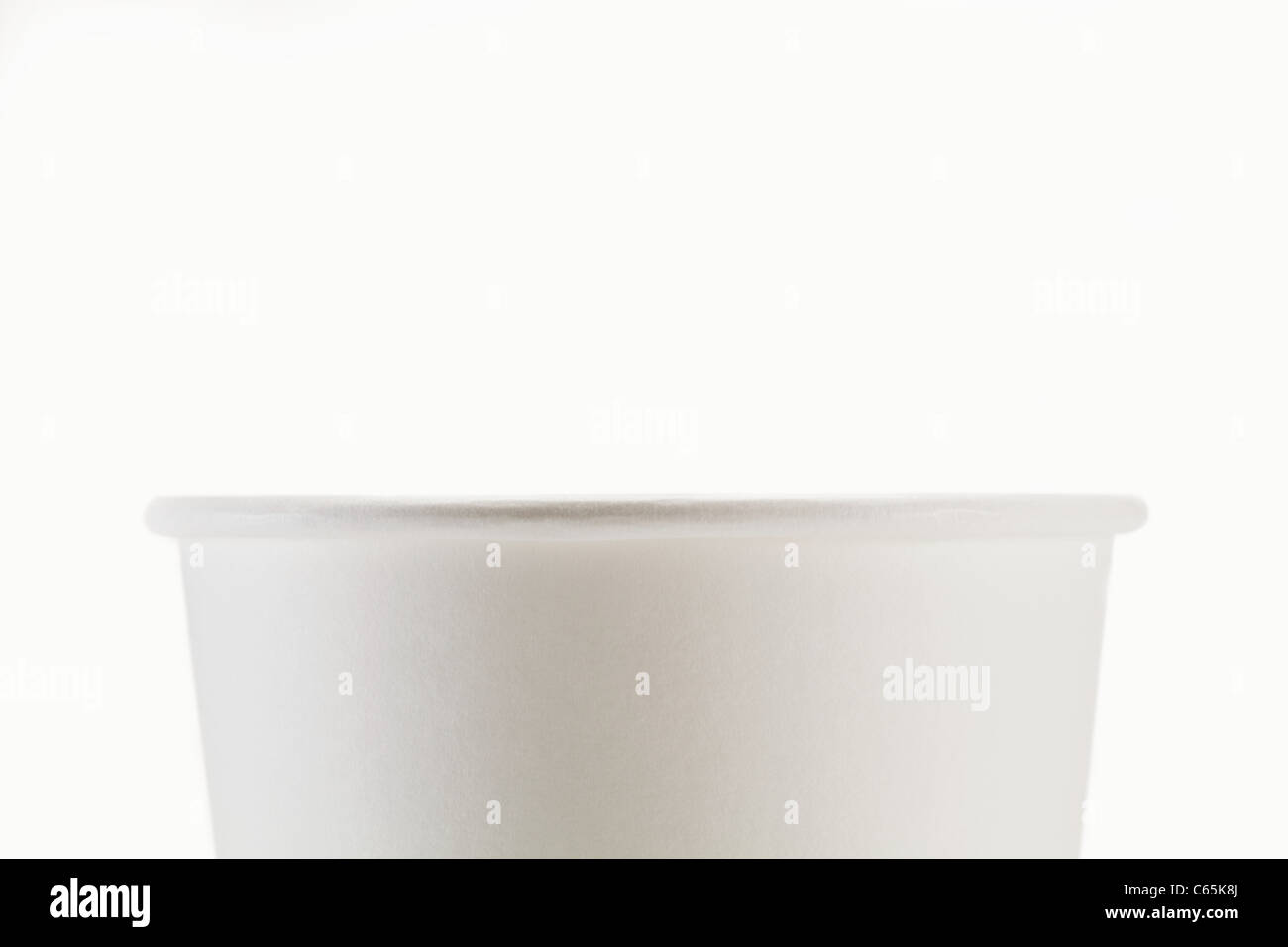 White disposable cup, close up Stock Photo - Alamy