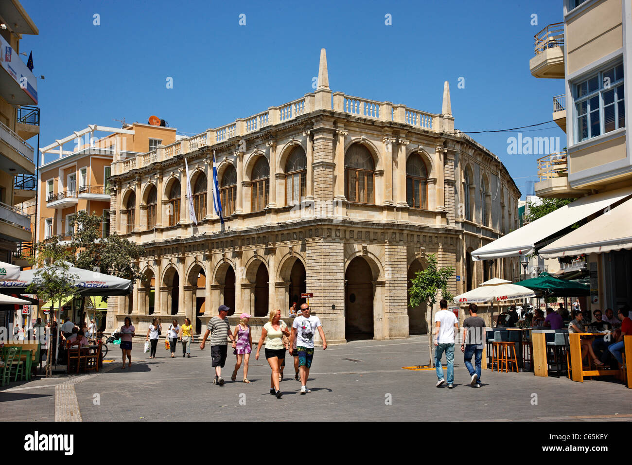 The Venetian Loggia (noblemen' s club) in Heraklion, close to the ...