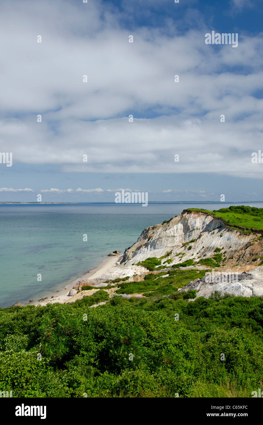 Massachusetts, Martha's Vineyard, Aquinnah. Coastal view of the ...