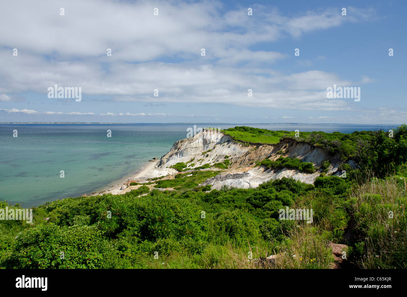 Massachusetts, Martha's Vineyard, Aquinnah. Coastal view of the ...