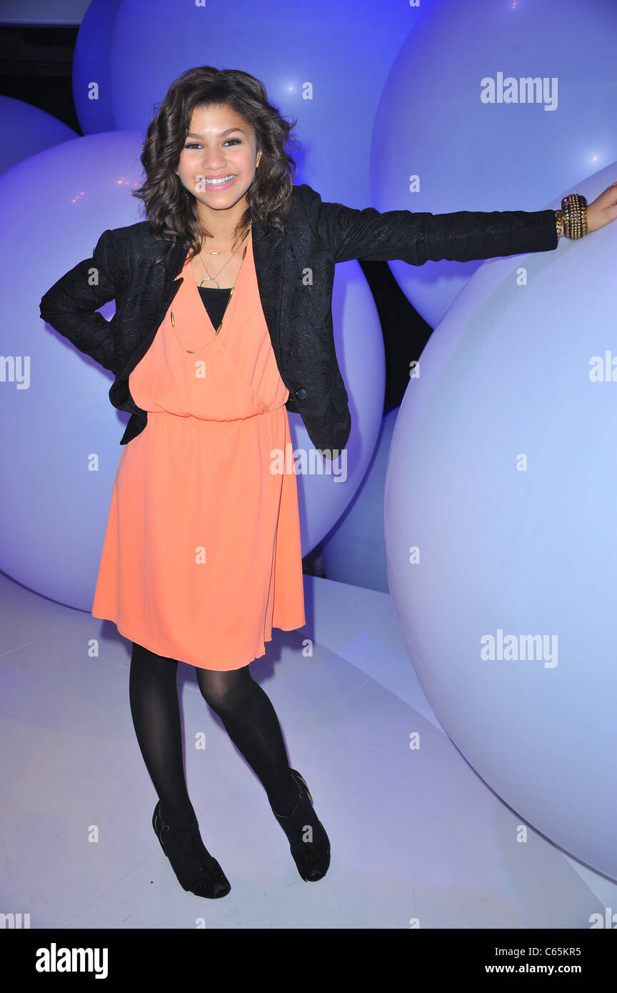 Zendaya at a public appearance for Disney Kids and Family Upfront 2011 ...