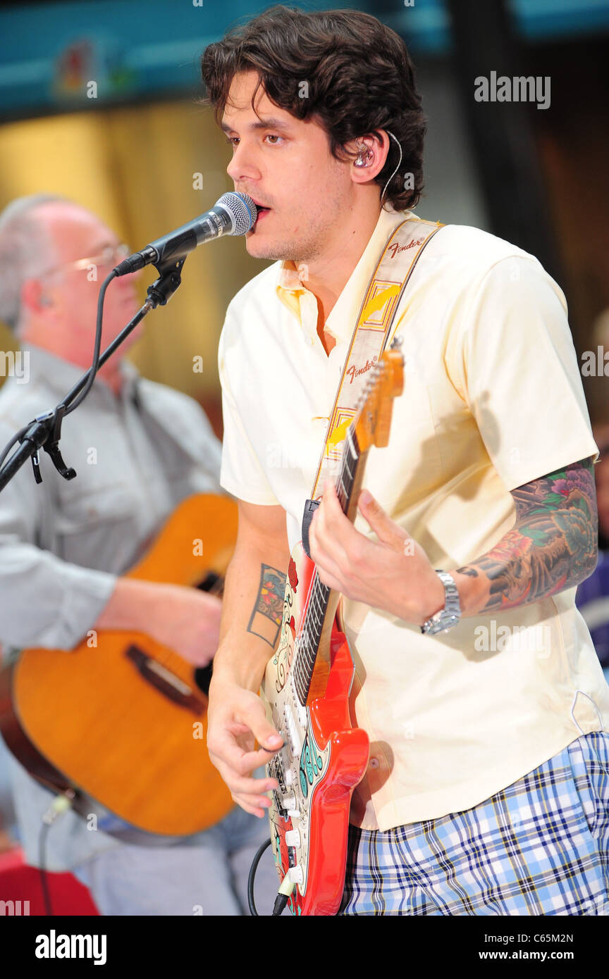 John Mayer on stage for NBC Today Show Concert with John Mayer ...