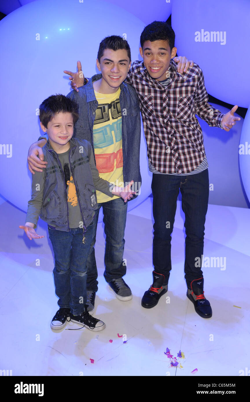 Davis Cleveland ,Adam Irigoyen, Roshon Fegan at a public appearance for ...